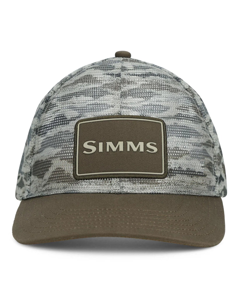 Simms Mesh All-Over Trucker Hat - Tiger Camo Sand/Smoke – West Branch ...